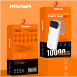 Amaya APW-01 Power Bank 20000mAh fast charging with 4 lines for iPhone, Type C, Micro and USB ...