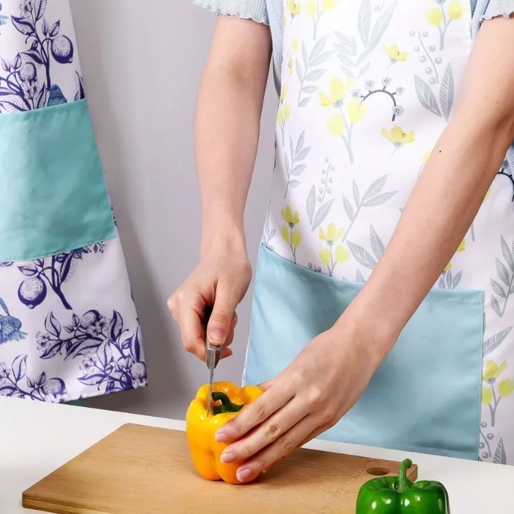 Flower Series Apron - Purple/Green - Miniso Kenya