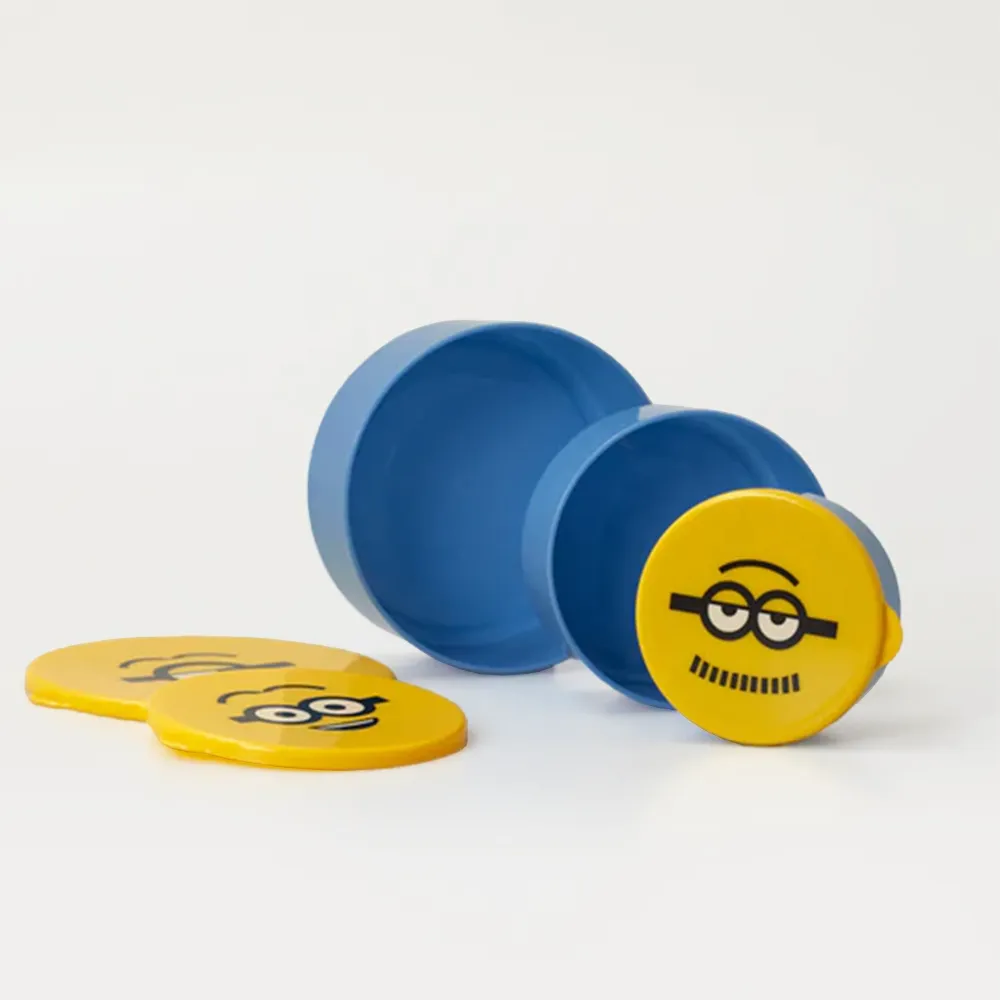 Minions Collection Food Storage Box (3 pcs)(Yellow) - Miniso Kenya
